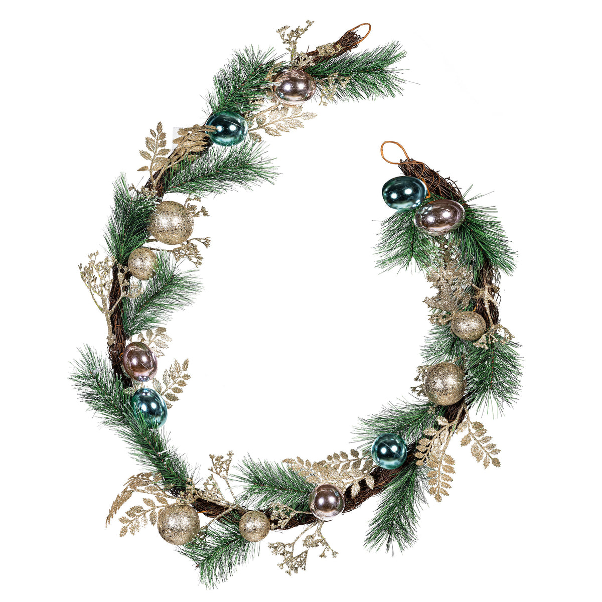 Season to Sparkle Garland Artificial with Ornaments, 72" H – Simply ...