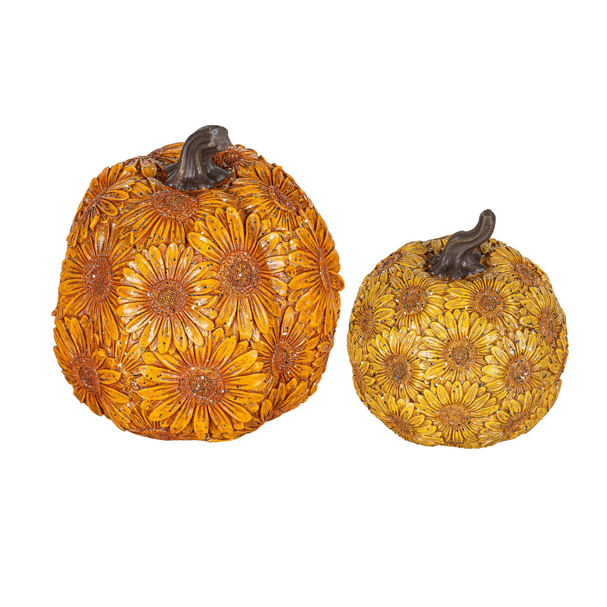 Sunflower Pumpkin Resin Table Décor Set of 2 – Simply Devine Gifts and ...