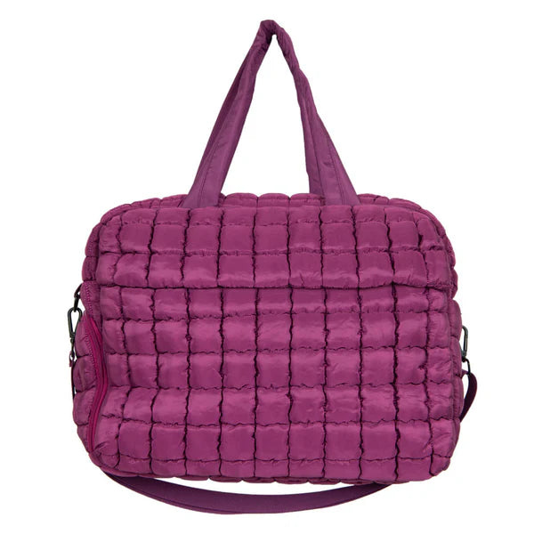 QUILTED DUFFEL WEEKENDER BAG – Simply Devine Gifts and Decor