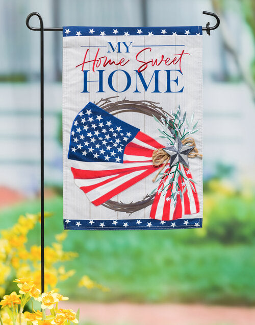 American Flag Wreath Linen Flag Collection – Simply Devine Gifts and Decor